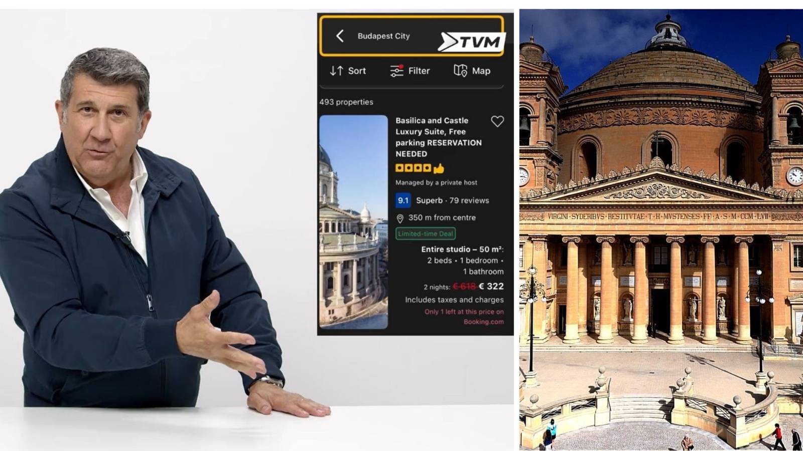 Bil-Filmat: "Minjaf Kieku L-Koppla Tal-Mosta... Jew Il-Katidral Tal ...