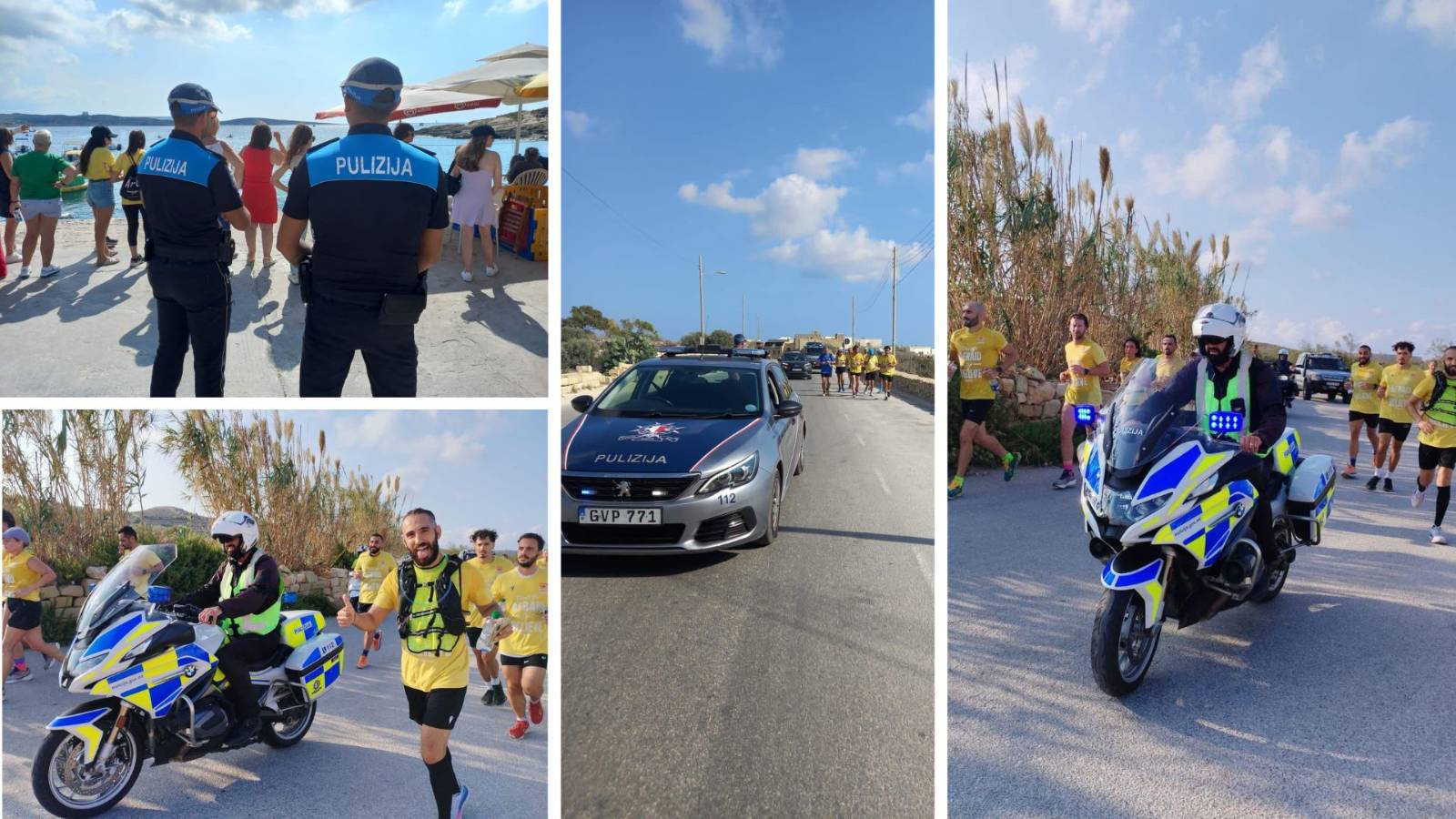 Il-Pulizija Ta' Malta Jingħaqdu Mal-Atleti Għall-Ġirja Ta' Len And ...