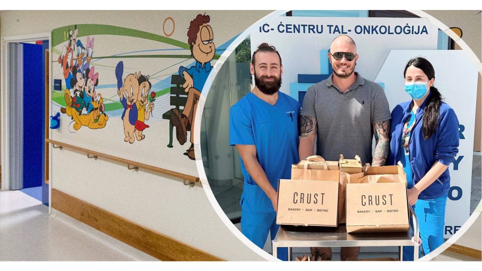 Il-Kok Sean Gravina Jlesti Ikel Mill-Aqwa Għat-Tfal Tar-Rainbow Ward F ...