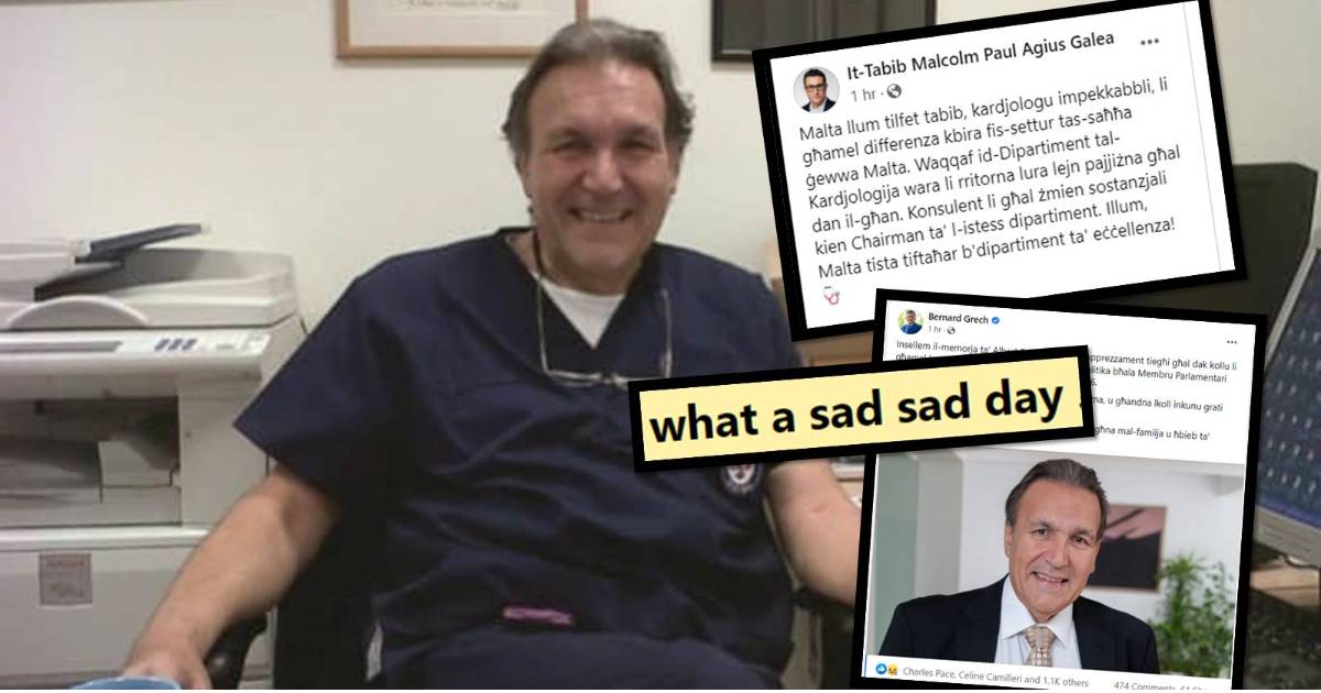 Bosta Jinsabu Xxukkjati Bil-Mewta Tal-Kardjologu Prof. Albert Fenech ...